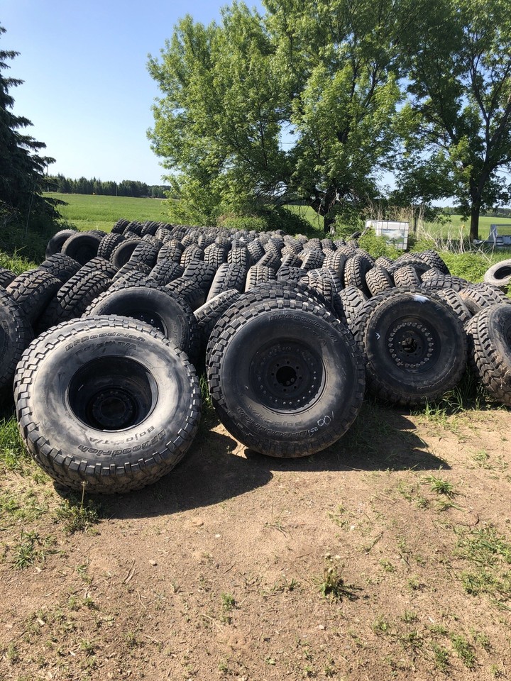 MILITARY HUMVEE SPARE TIRE + RIM 37” M998 HMMWV H-1 HUMMER GOODYEAR MT ...