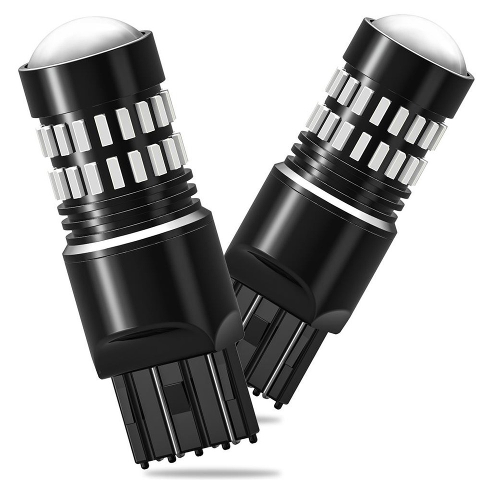 2x Strobe LED Flashing Blinking Brake Light Tail Stop Parking Bulb Red ...