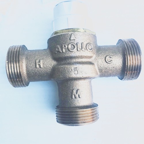 APOLLO 1/2" THERMOSTATIC MIXING VALVE 34BLF-313-X PEX X PEX LEAD FREE ...