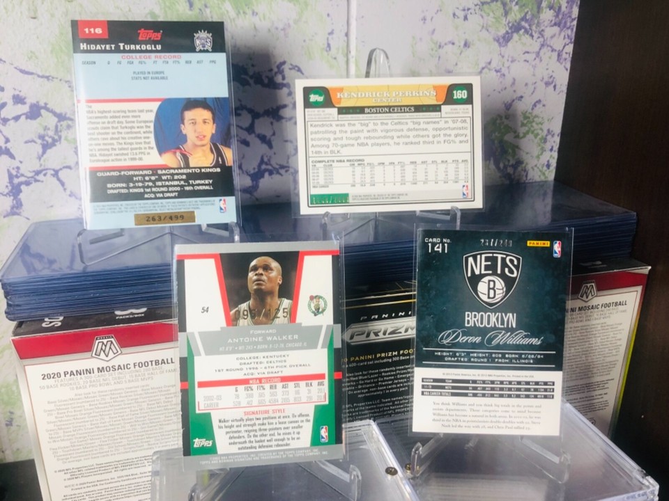 4 Serial Numbered NBA Star Card Lot | eBay