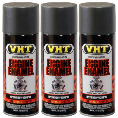 VHT High Temp Paint VHTSP997 (3-PACK); Engine Enamel Nu-Cast Cast Iron ...