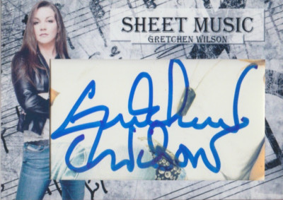 Gretchen Wilson authentic signed custom cut autographed trading card GA ...