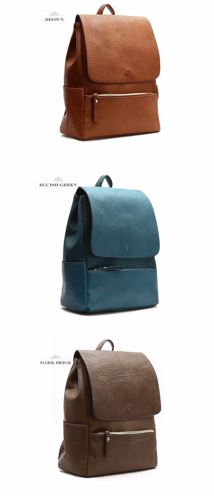 NEW Womens Ladies Backpack Satchel Book Bags Casual School Bag Faux ...