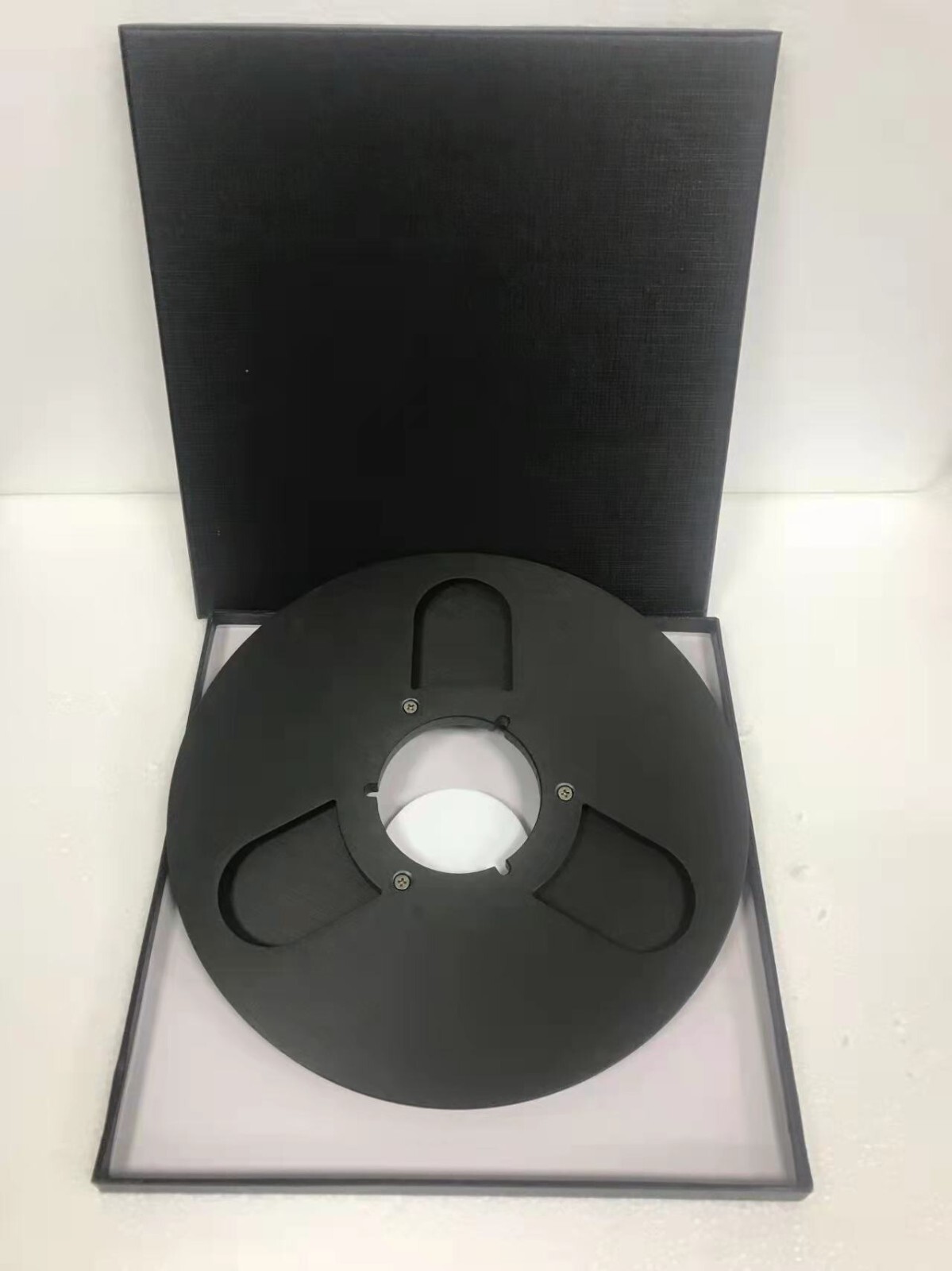 AMPEX/TEAC/AKAI/PIONEER 10.5" METAL NAB REEL IN BLACK W/BOX! SHIPPING ...