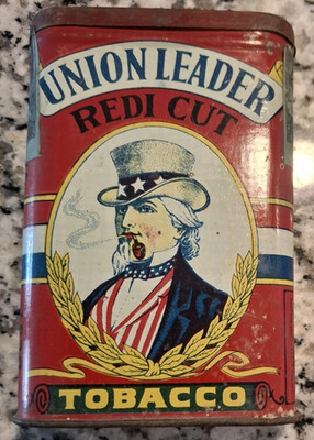 Union Leader Redi Cut Tobacco Tin | eBay