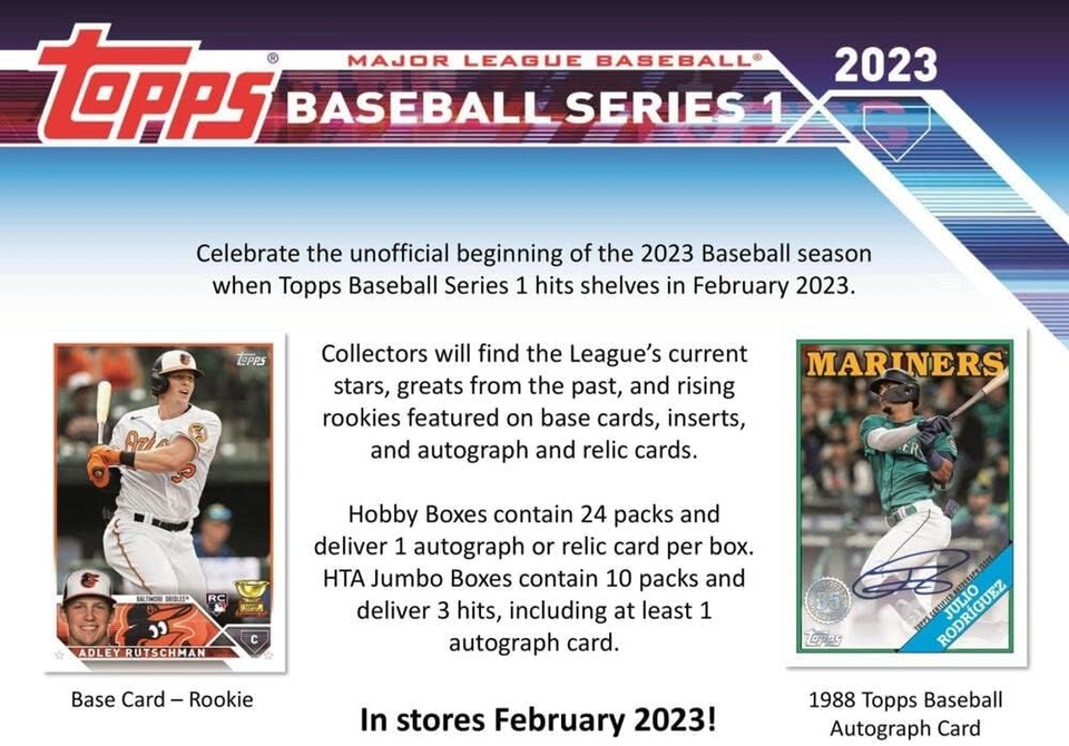 2023 Series 1 Baseball HTA Jumbo Box | eBay