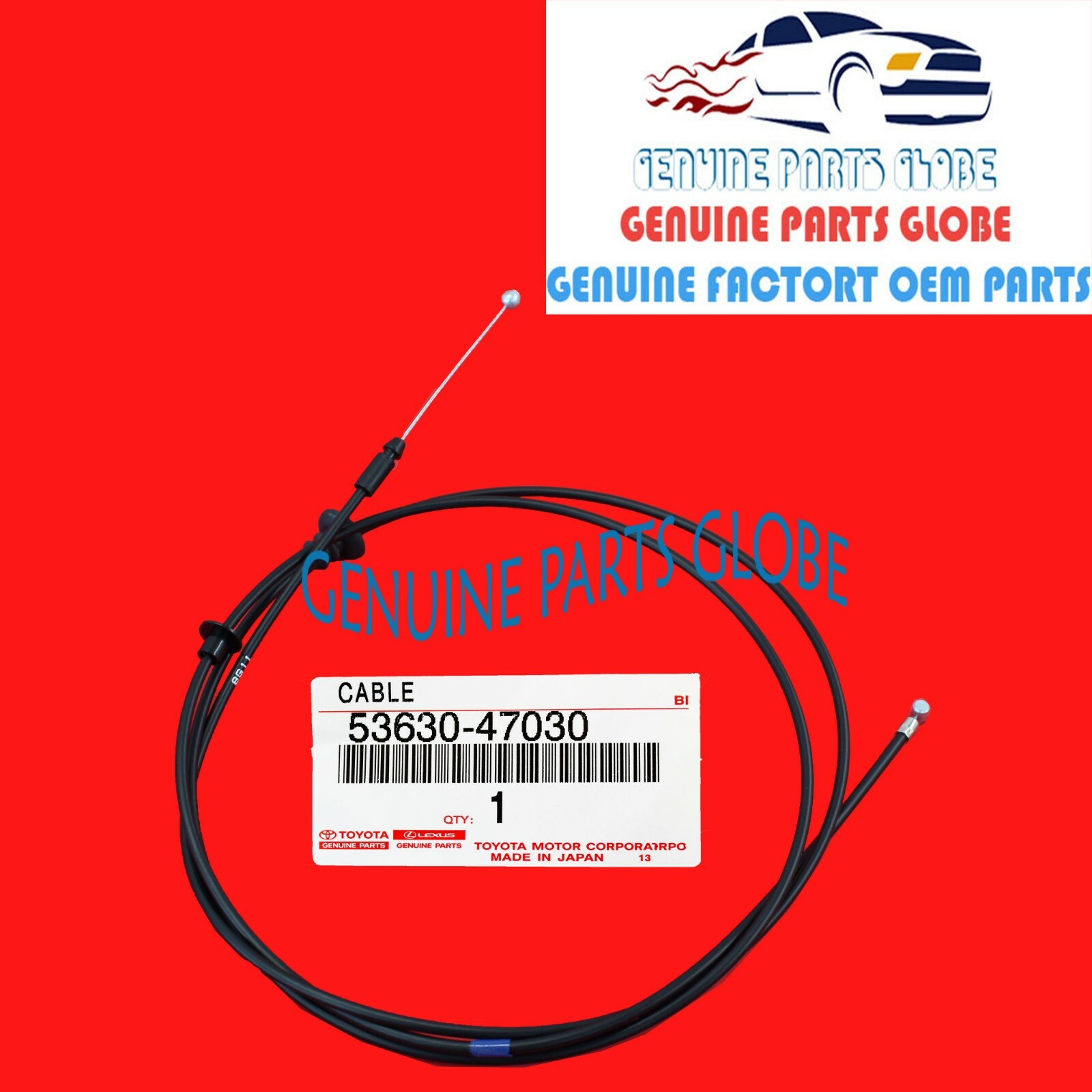 GENUINE OEM TOYOTA 04-09 PRIUS HOOD LOCK CONTROL RELEASE CABLE ASSY ...