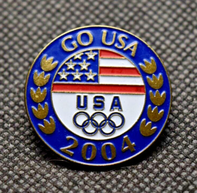 Olympics 2004 USA Team Go USA Sports Event Pin Ski | eBay
