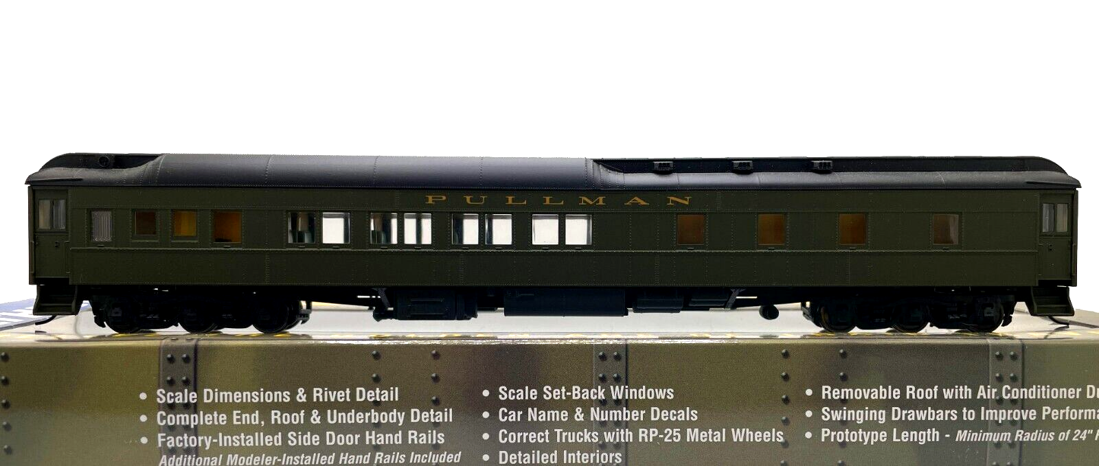 HO WALTHERS 932-10051 PULLMAN HEAVYWEIGHT 8-1-2 (PLAN # 3979A) PULLMAN ...