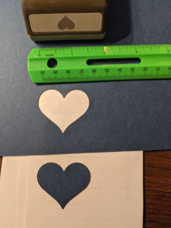 STAMPIN UP VALENTINE HEART SMOOTH PAPER PUNCH LOCKING FLAT SCRAPBOOKING ...