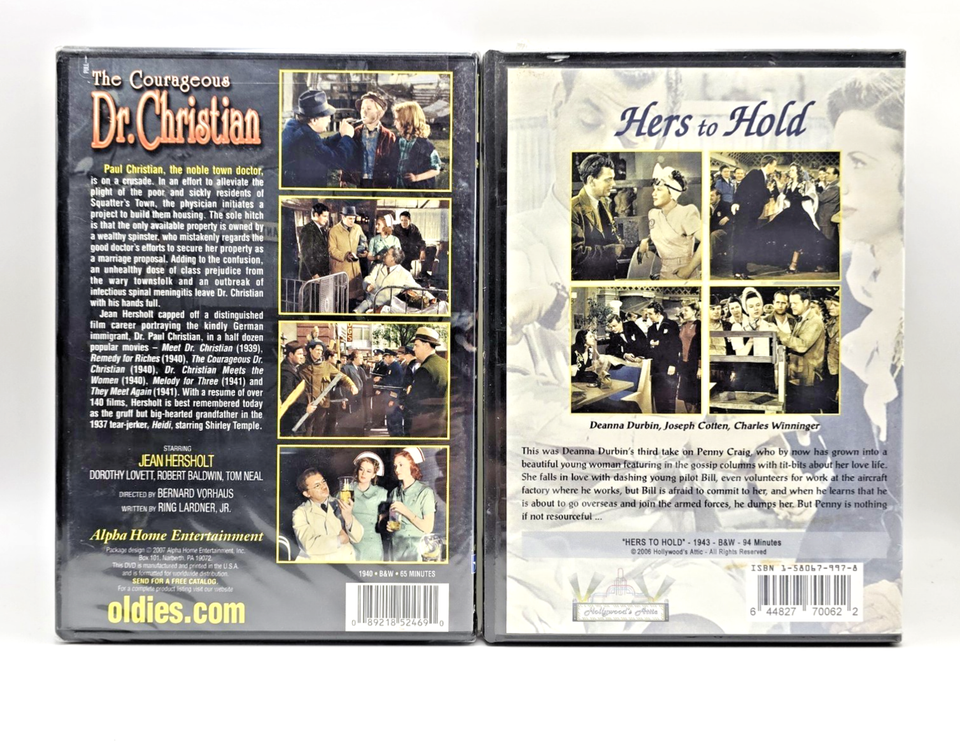 Classic Old Movies DVD Lot 18 Films Collection 8 DVDs 1920's - 80's Vtg ...
