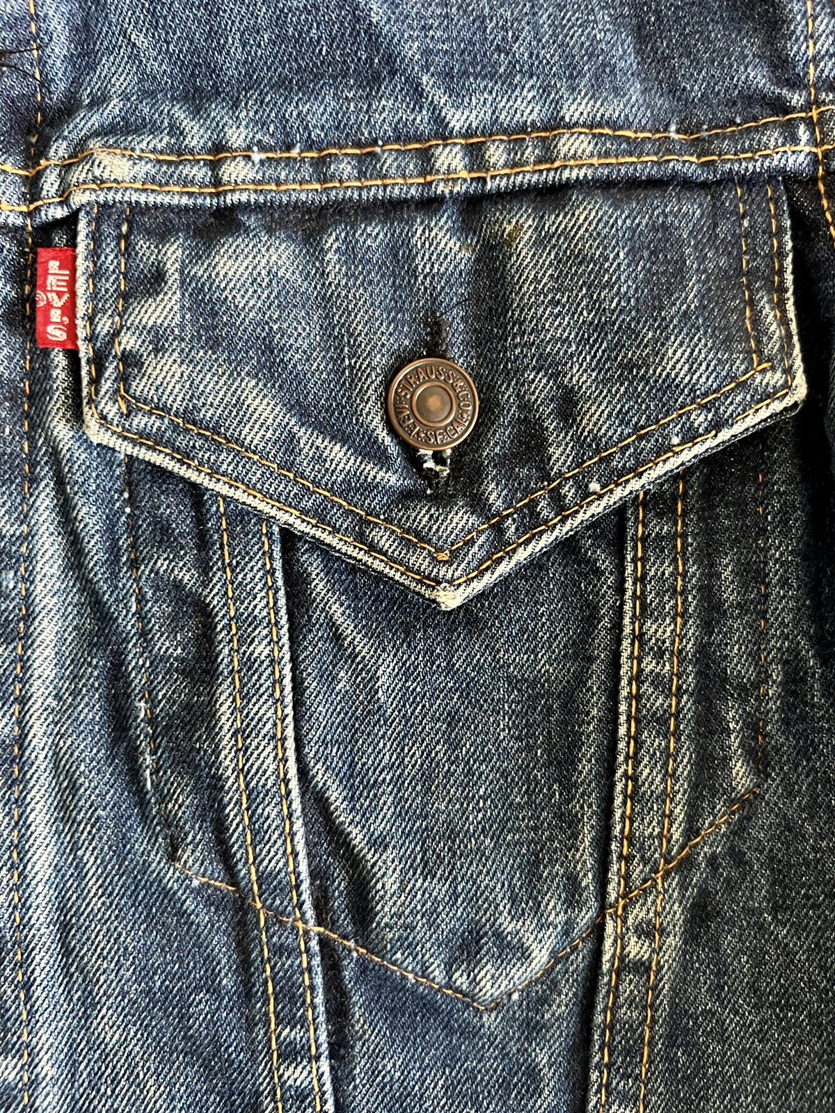 Vintage 60S Levi Big E Trucker Button Jacket 38 39 40… - Gem