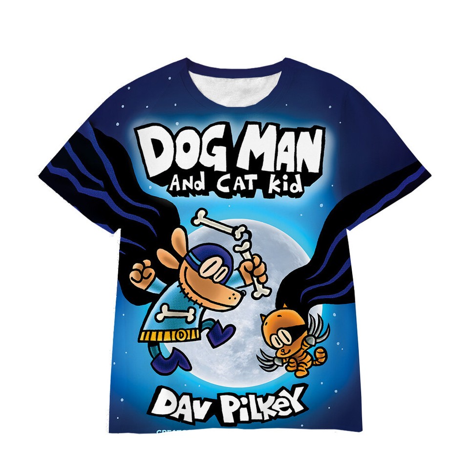 Cosplay Dog Man Chief Petey the Cat 3D T-Shirts Adult Kids Sports Top T ...