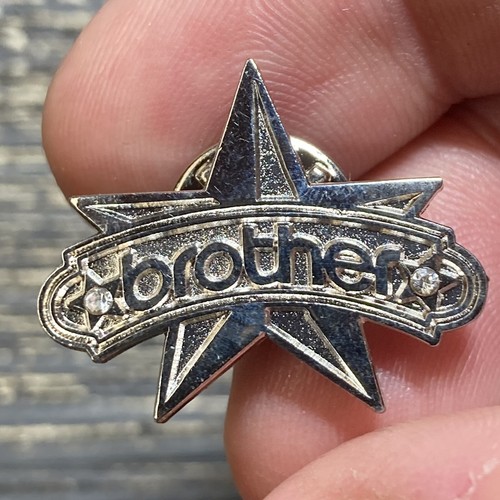 Brother Silver Star Lapel Pin Hat Vest EUC K204 | eBay