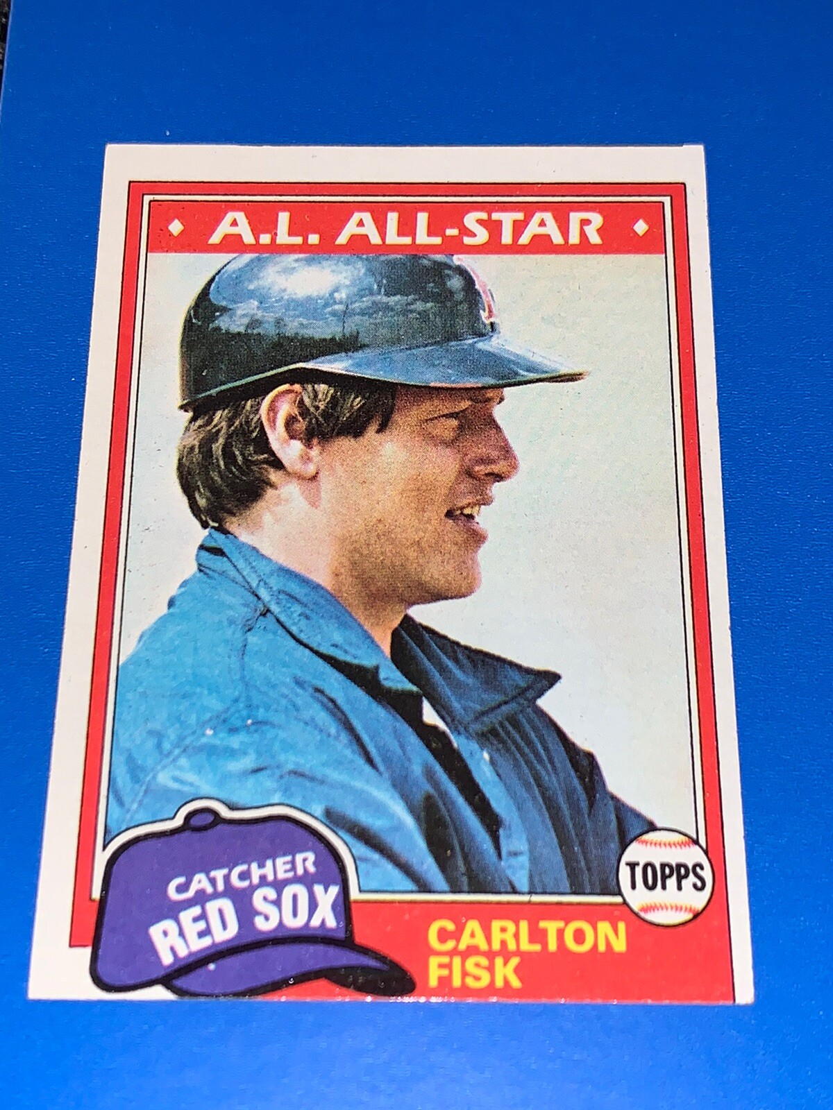 1981 Topps Carlton Fisk Baseball Card #480 Boston Red Sox Set Break | eBay