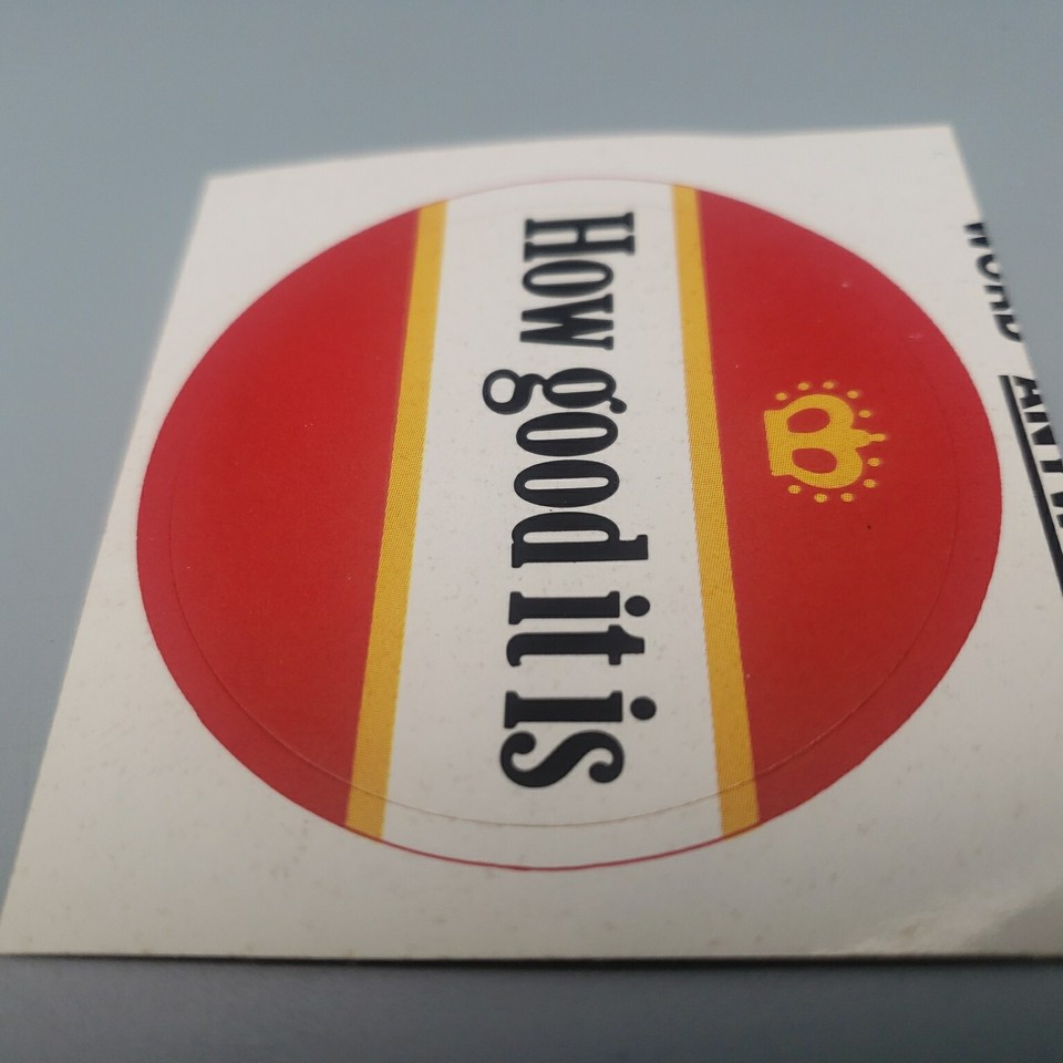 Vintage 1970s STICKER Winston Cigarette "HOW GOOD IT IS" Rare UNUSED | eBay