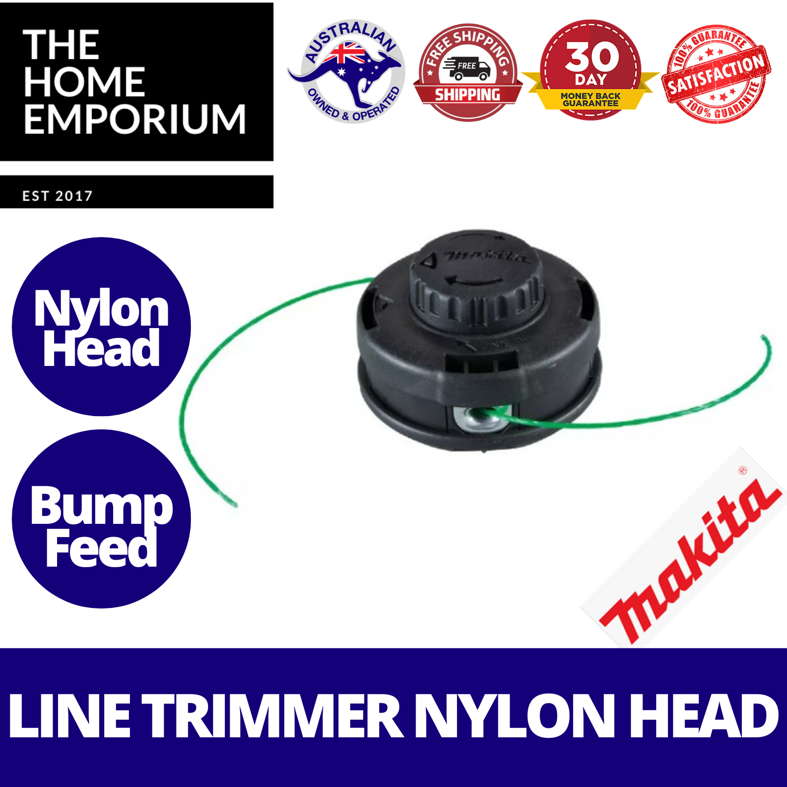 MAKITA EZY-WORK BUMP FEED HEAD FOR WHIPPER SNIPPER – M8 x 1.25mm SUIT ...