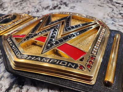 Real Premium Art Leather Gold WWE Undisputed Championship Belt TV ...
