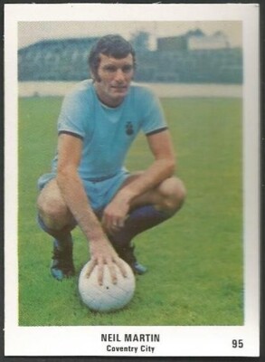 THE SUN 1970/71 FOOTBALL SWAP CARD- #095-COVENTRY CITY-NEIL MARTIN ...