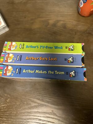 Arthur VHS Lot of 3 - Makes The Team, Tv Free Week & Gets Lost ...