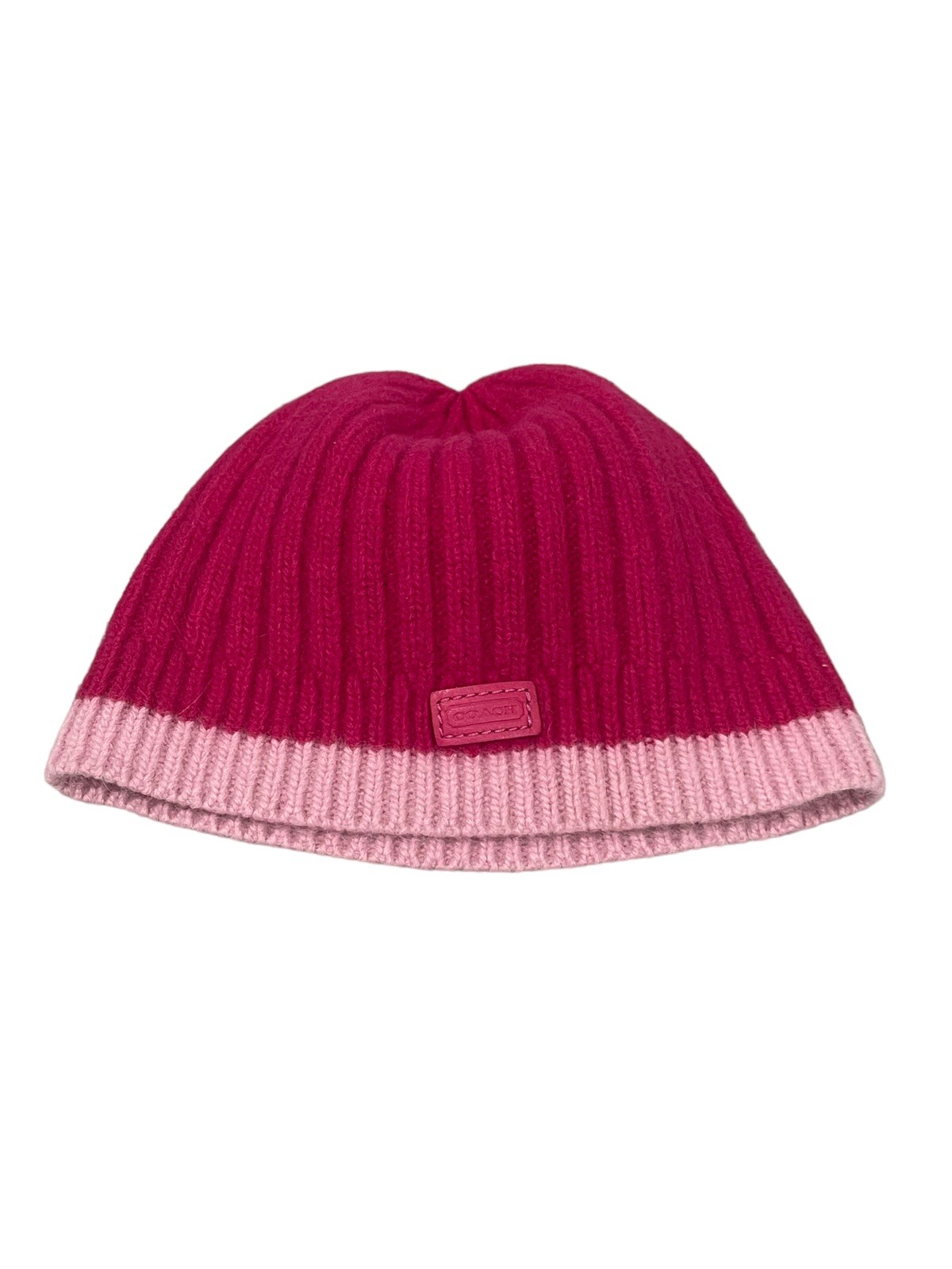 Coach Pink Winter Hat Rabbit Cashmere Baby Girl Hot Pink Barbie Core ...
