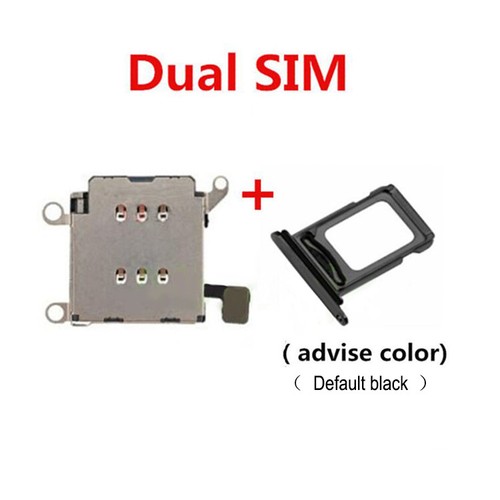 OEM Dual SIM Card Reader Holder Slot Socket Flex Cable+SIM TRAY Fr ...