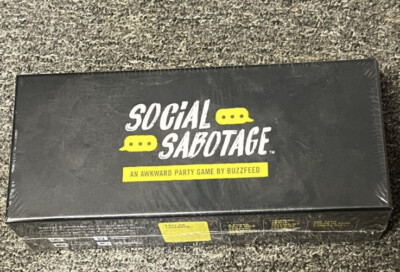 SOCIAL SABOTAGE CARD GAME by BUZZFEED New - Sealed | eBay