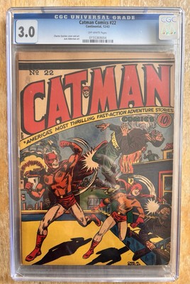Catman Comics #22 CGC 3.0 Off-White Pages | eBay