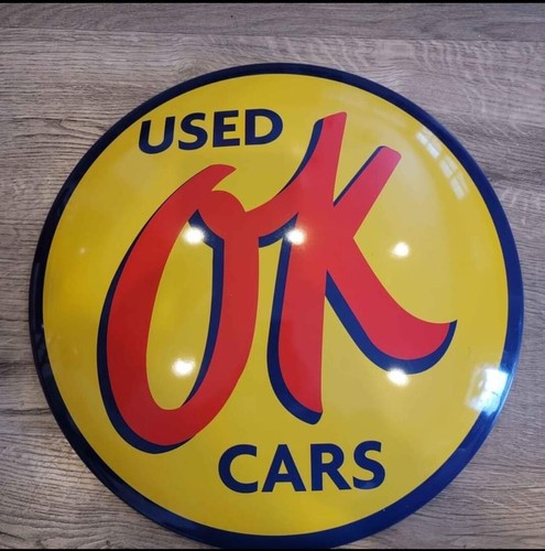 15" Chevrolet Chevy OK USED Cars Domed Metal Sign | eBay