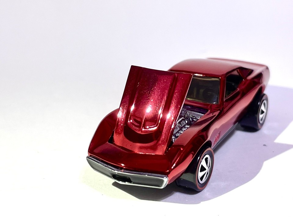 HOT WHEELS “CUSTOM MADE” REDLINE CUSTOM CORVETTE -- - CANDY RED CHROME ...