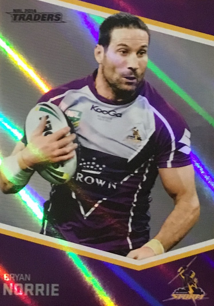 2014 NRL Traders SILVER PARALLEL STORM BRYAN NORRIE P75 CARD ESP | eBay ...