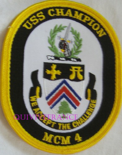 PUS420 - US NAVY USS CHAMPION MCM 4 Patch | eBay