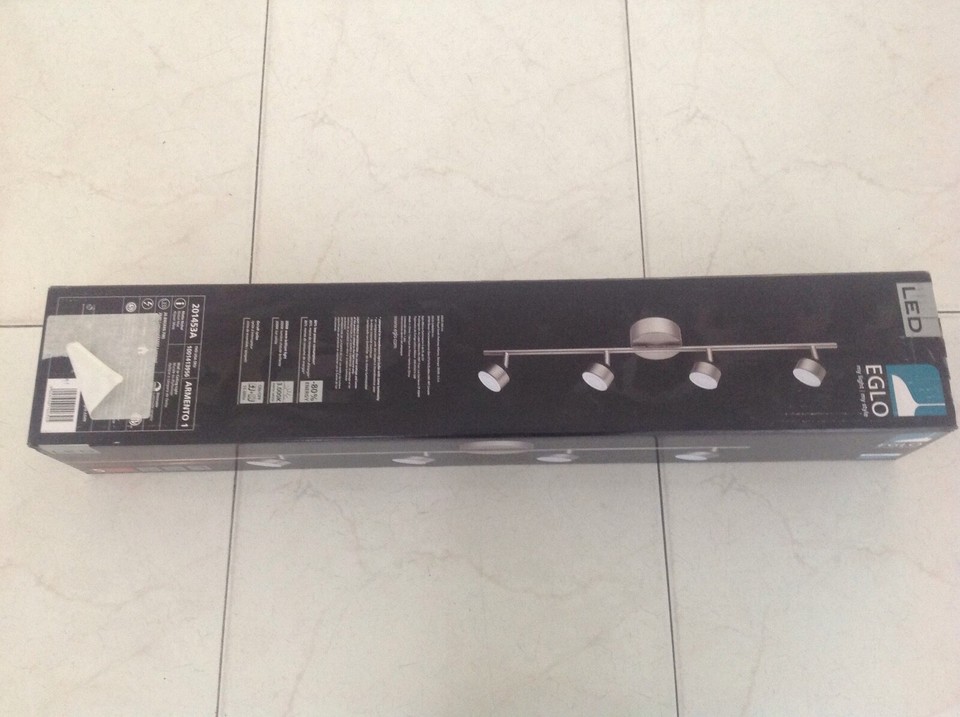 Eglo Homes Ceiling 4 bulbs Spot LED Armento Satin Nickel Track Lighting ...