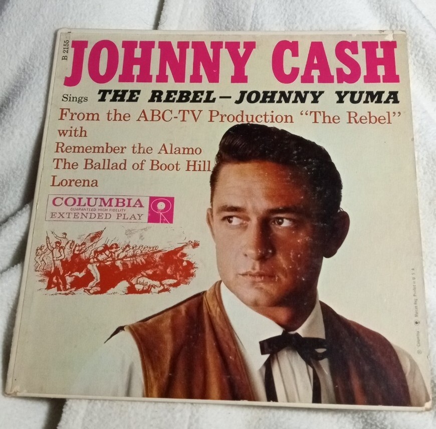 3 JOHNNY CASH records: Import! The Rebel/Johnny Yuma EP 1959 VG+ ...