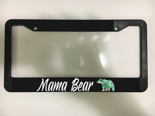 Mama Bear Mommy Mom Wife Life Love Peace Babies Kids Car SUV License ...