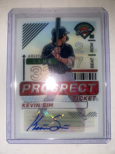 2024 Panini Prospects Kevin Sim Prospect Ticket Dbacks Auto RC | eBay