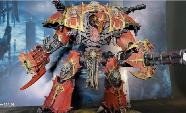 For Warhammer 40k chaos knight World Eaters khorne miniatures painted ...