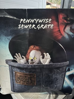 Spirit Halloween Pennywise clown Sewer Grate Animated Halloween Retired ...