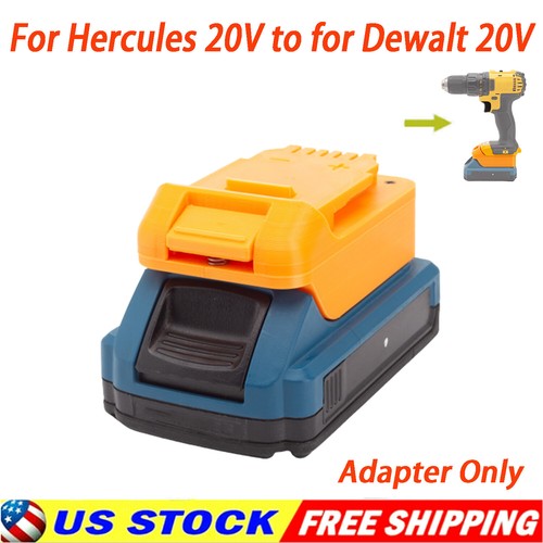 Battery Adapter For Hercules 20V Li-ion Battery to for Dewalt 20V Drill ...