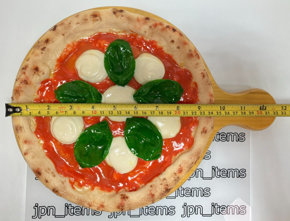 Pizza Margherita 1/1 Display Fake Food Sample PVC Handmade Japan | eBay