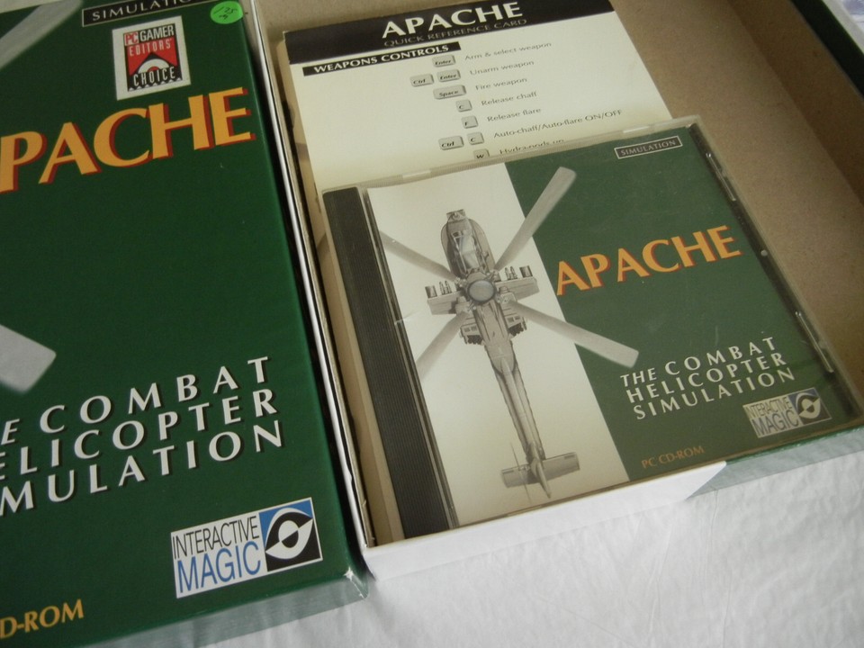 Vintage Apache The Combat Helicopter Simulator (PC, 1995) - Big Retail Box Game 707358201010| eBay