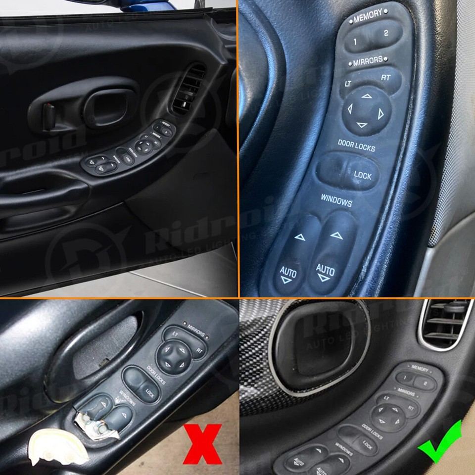 For 97-04 Chevrolet C5 Corvette Power Window Door Lock Switch Left ...