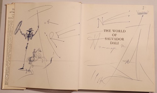 Salvador Dali Hand Drawn Art PSA DNA Autograph Signed Auto Sketch RARE ...