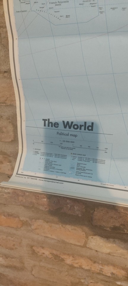 World Map 130 x 92 cm Earth Globe from a Travel Agency | eBay