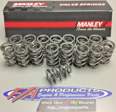 Manley 221454P-16 Polished NexTek Drag Race Valve Springs 1.650" .850 ...