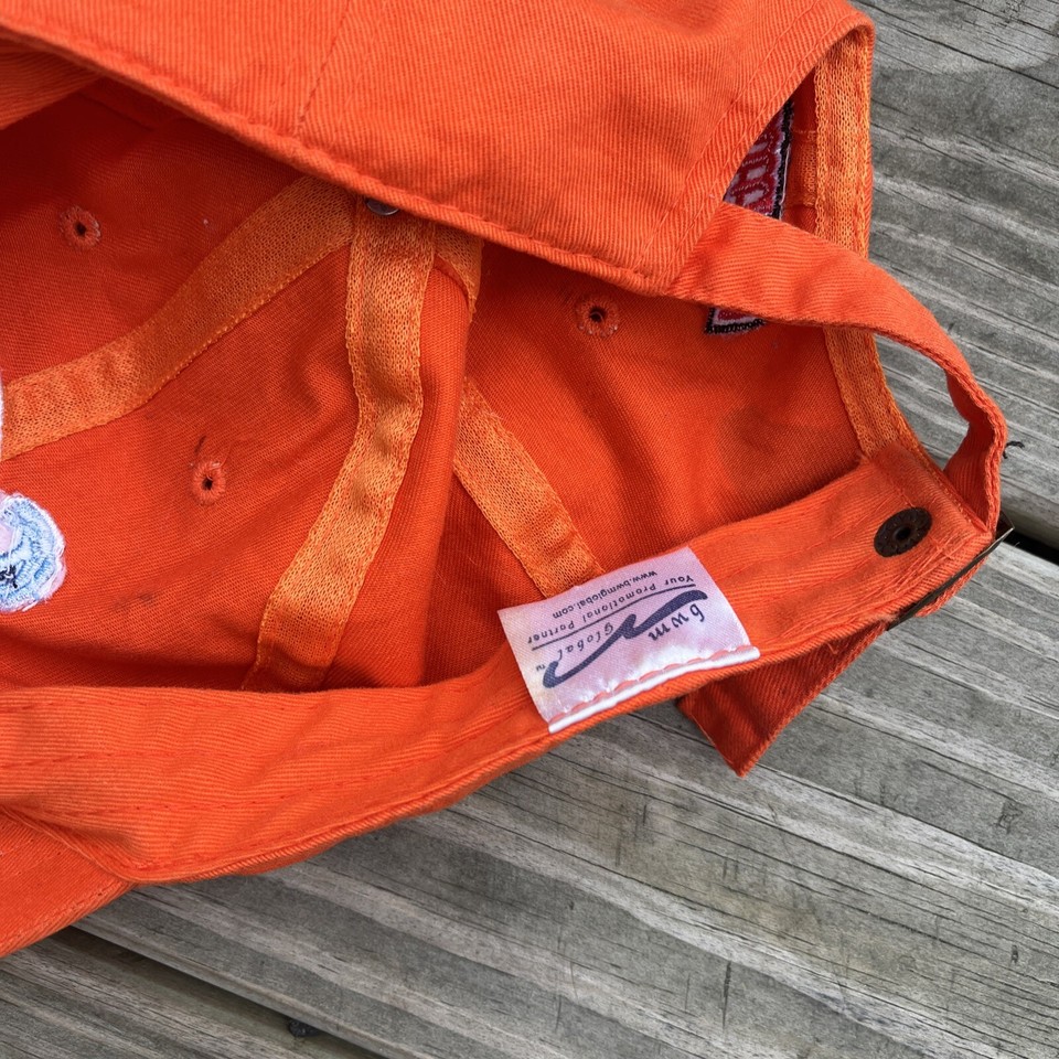 Norfolk Tides Embroidered Logo Orange Hat Cap Strapback Gwaltney MiLB ...