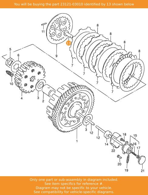 SUZUKI Piece Push 23121-03010 OEM for sale online | eBay