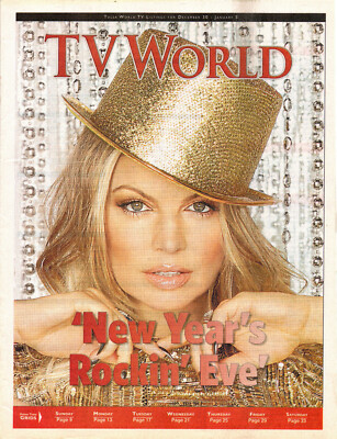 TV WORLD Magazine Dec. 30-Jan. 5 2013 Fergie New Year's Rockin' Eve ...