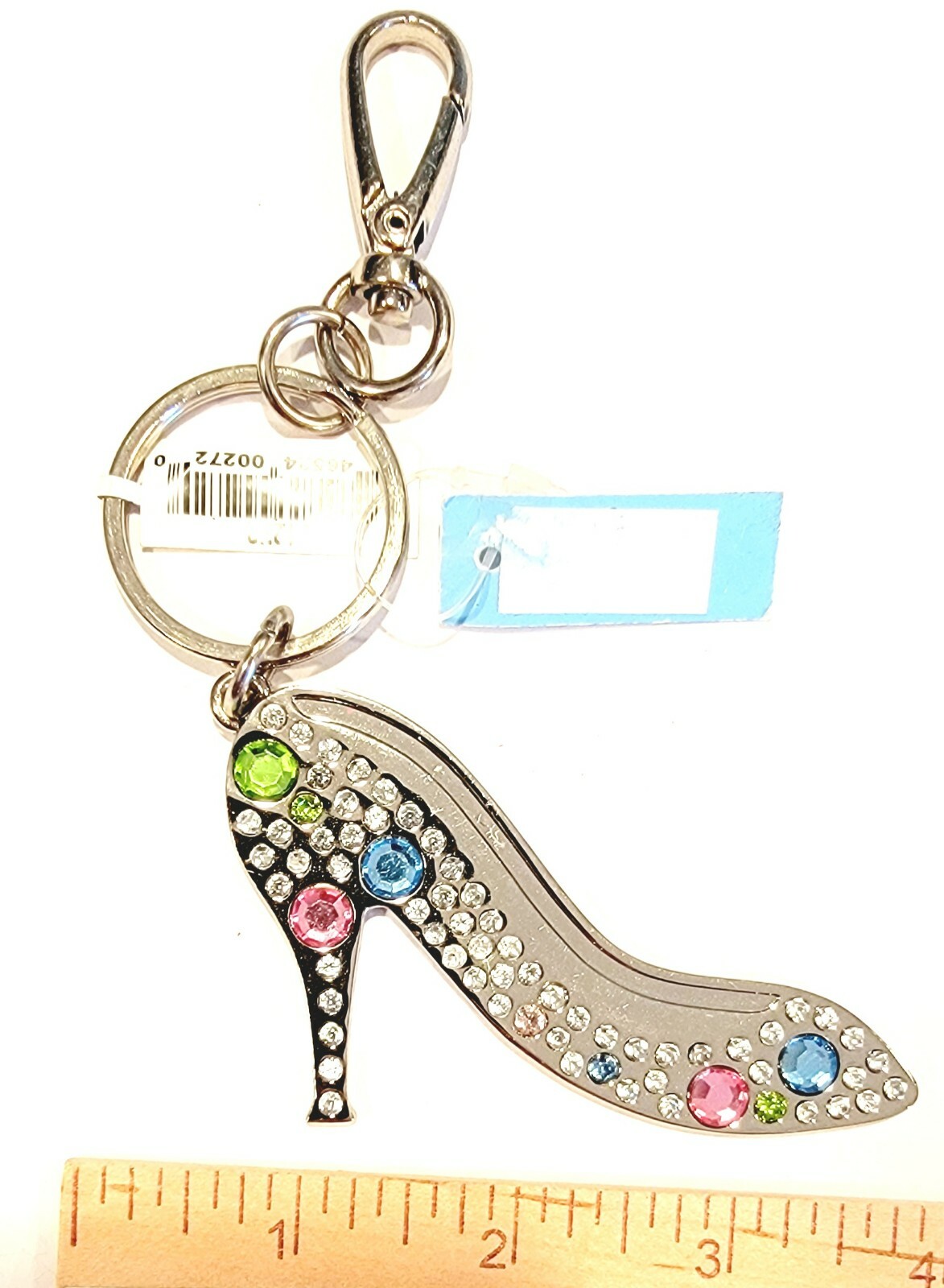High Heel Shoe Keychain Kathy Van Zeeland Rhinestone Jeweled Keyring ...