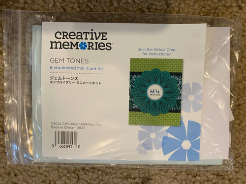Creative Memories "Gem Tones" Embroidered Mini Card Kit - NEW! LIMITED ...